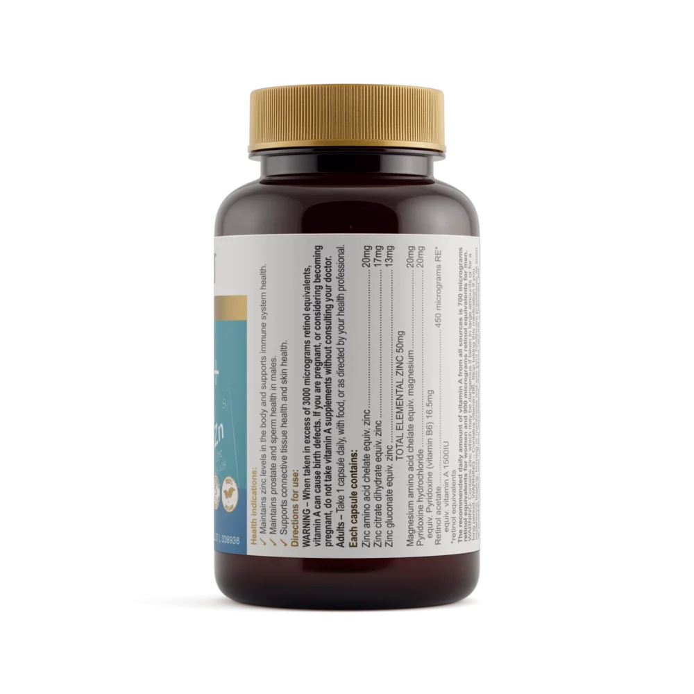 Herbs Of Gold Zinc + Magnesium, Vitamin A & B6 | Inositol Australia ...